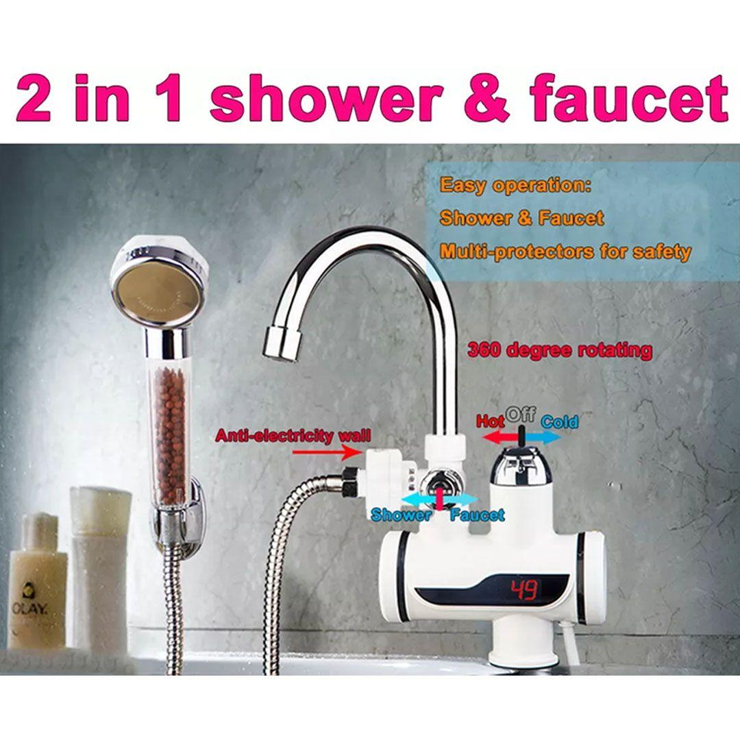 Multi-safety Protection Instant Electric Water Heater Shower Faucet ...