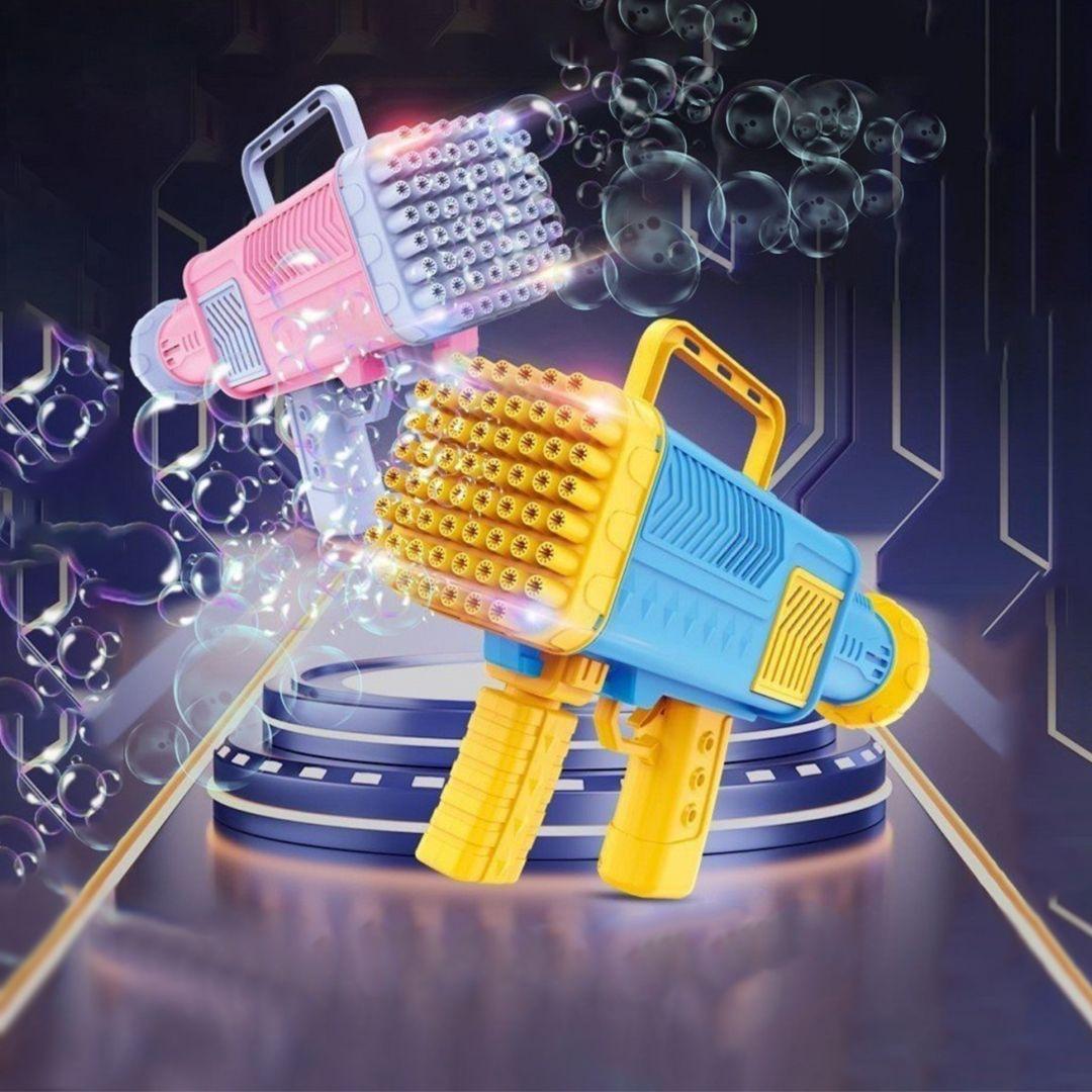 Automatic Bubble Gun 60 Holes With Cool Lights Blows Thousands