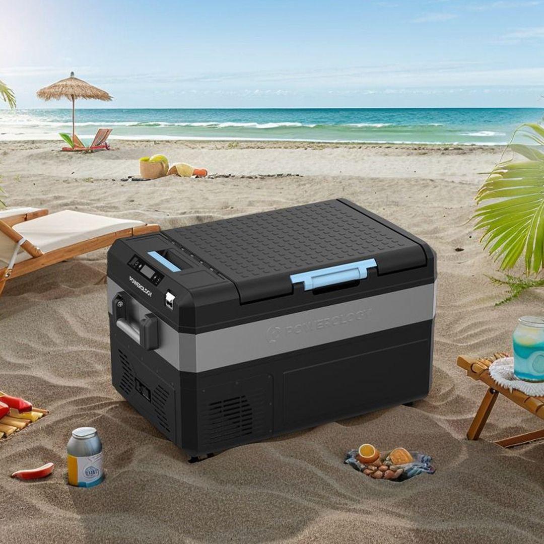 Powerology PPFA55LBK 55L Solar Recharge Fridge & Freezer
