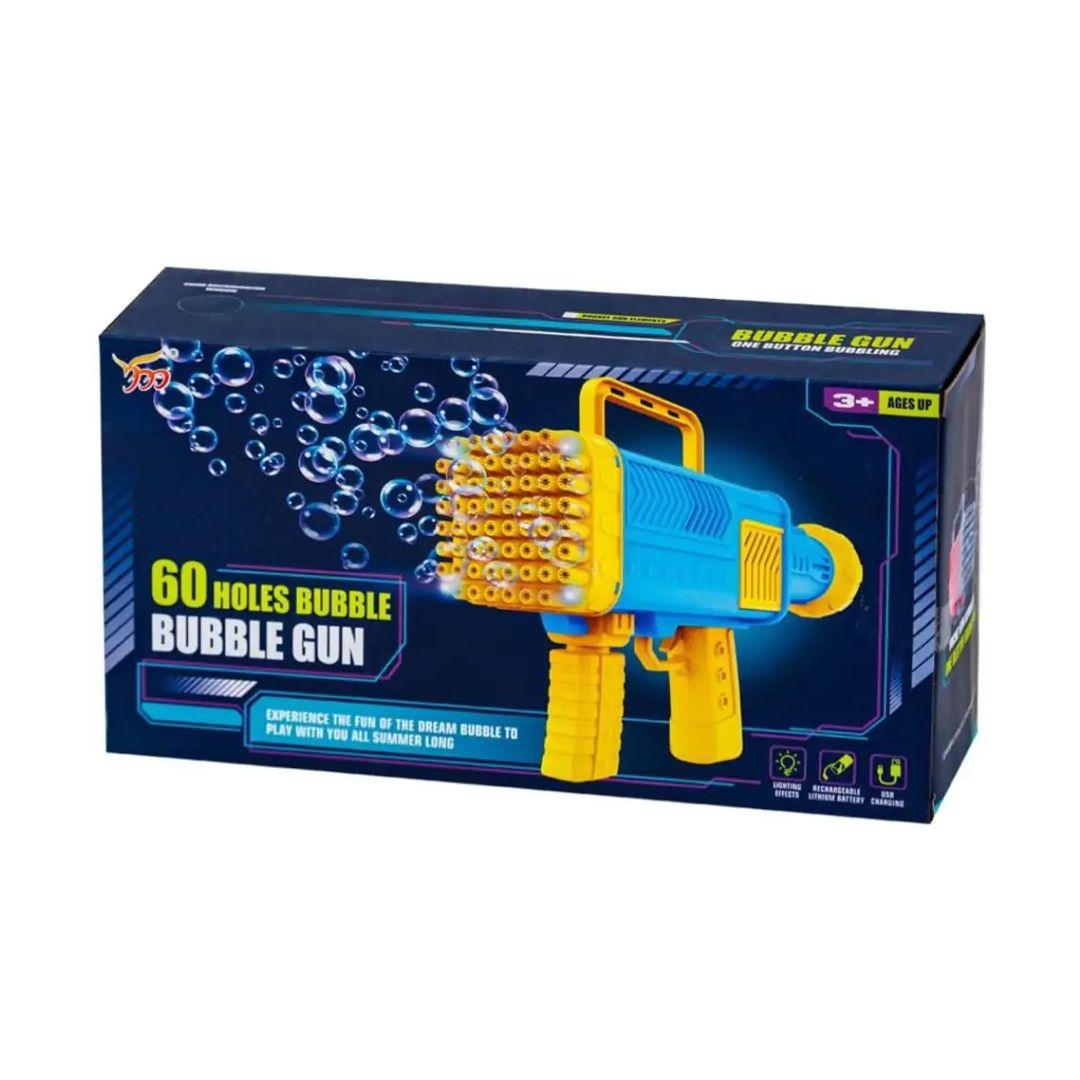 Automatic Bubble Gun 60 Holes With Cool Lights Blows Thousands