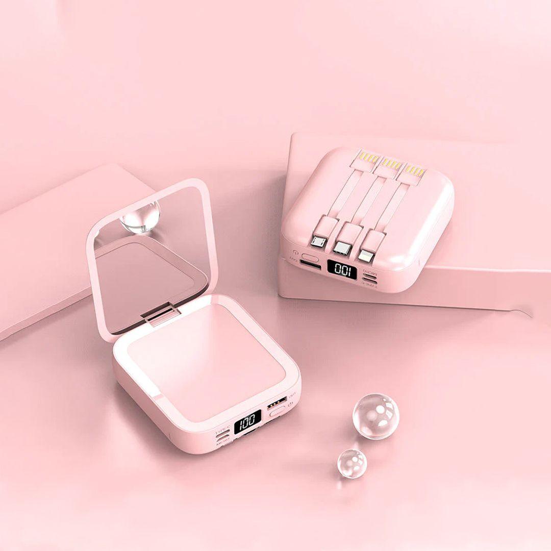Stylish 10000mAh Mirror Power bank Charger