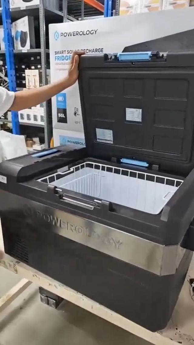 Powerology PPFA55LBK 55L Solar Recharge Fridge & Freezer